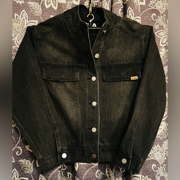 ZYIA | Jackets & Coats | Zyia Black Crossroads Denim Jacket | Poshmark